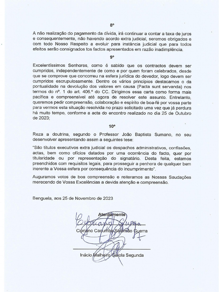 Carta para Joel Nova | PDF