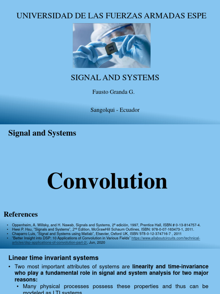 U1 P3 (LTIConvolution) April23 | PDF | Convolution | Discrete Time And Continuous Time