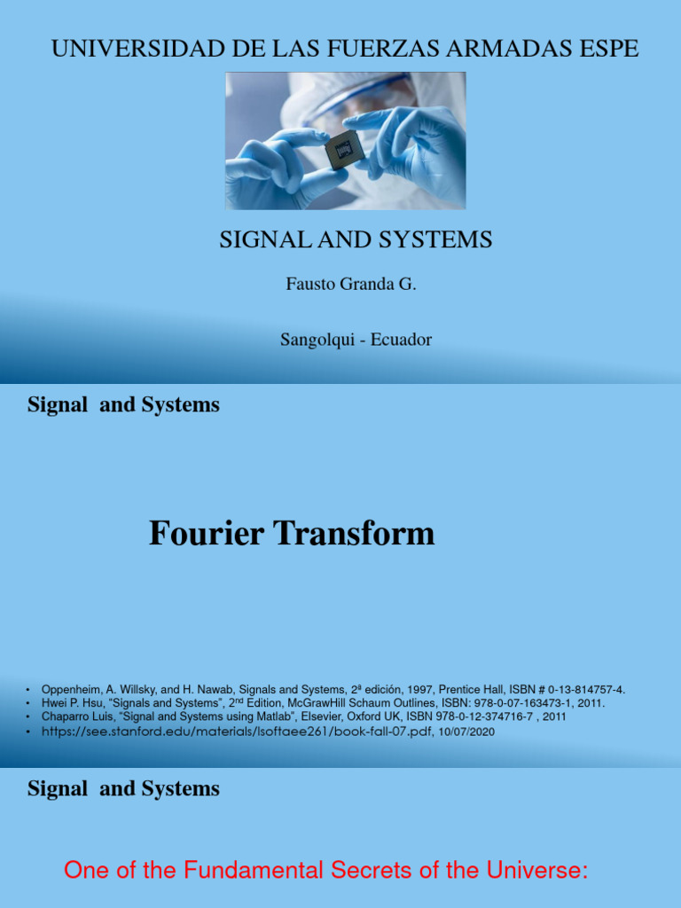 U2 P3 Fourier Transform April23 | Download Free PDF | Fourier Transform | Spectral Density