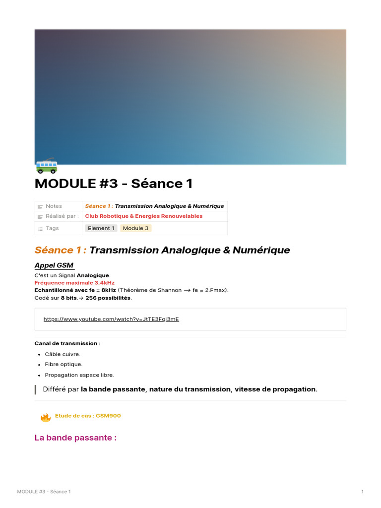 MODULE 3 - Sance 1 | PDF