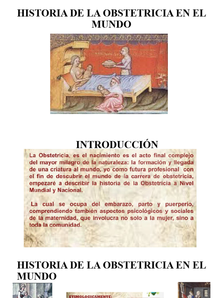 Historia de La Obstetricia en El Mundo y Perú | PDF | Partería | Perú