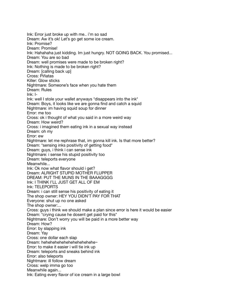 Crack Fic That Started As A Roleplay | PDF