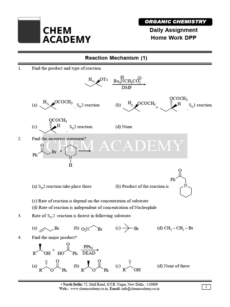 Reaction Mechanism | PDF | Chemical Reactions | Chemical Kinetics