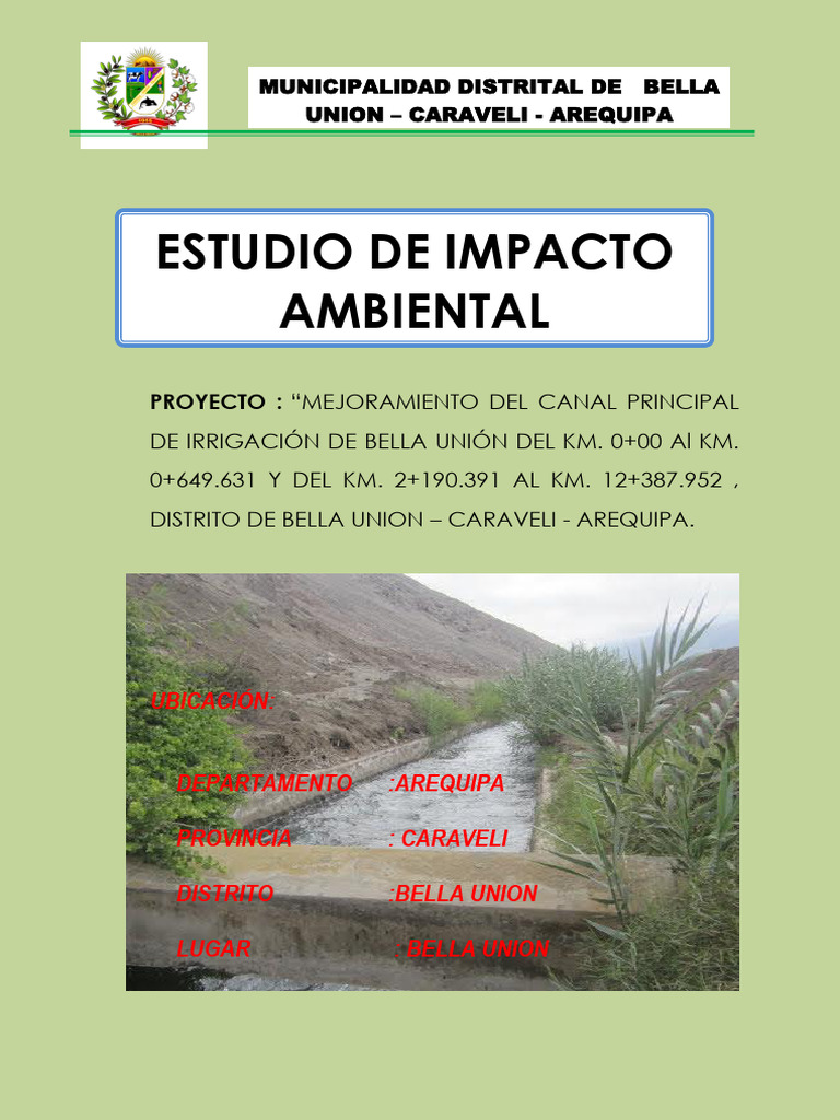 04 Estudio de Impacto Ambiental Final | PDF