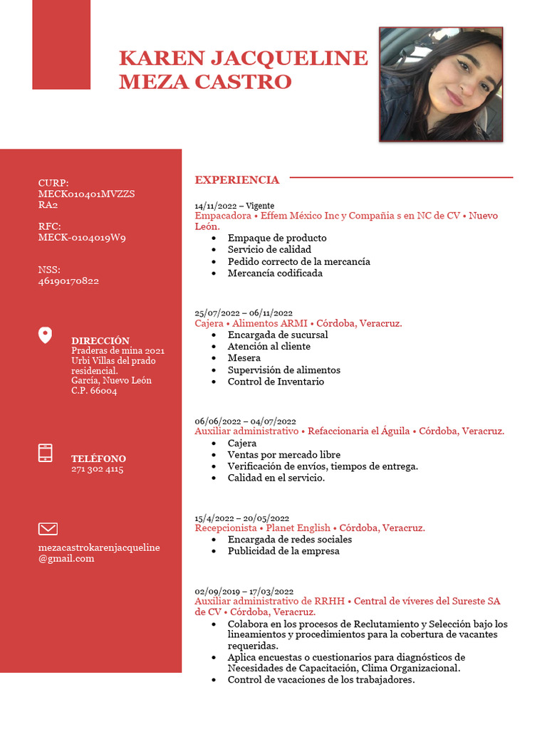 CV Karen Jacqueline | PDF | Marketing | Business