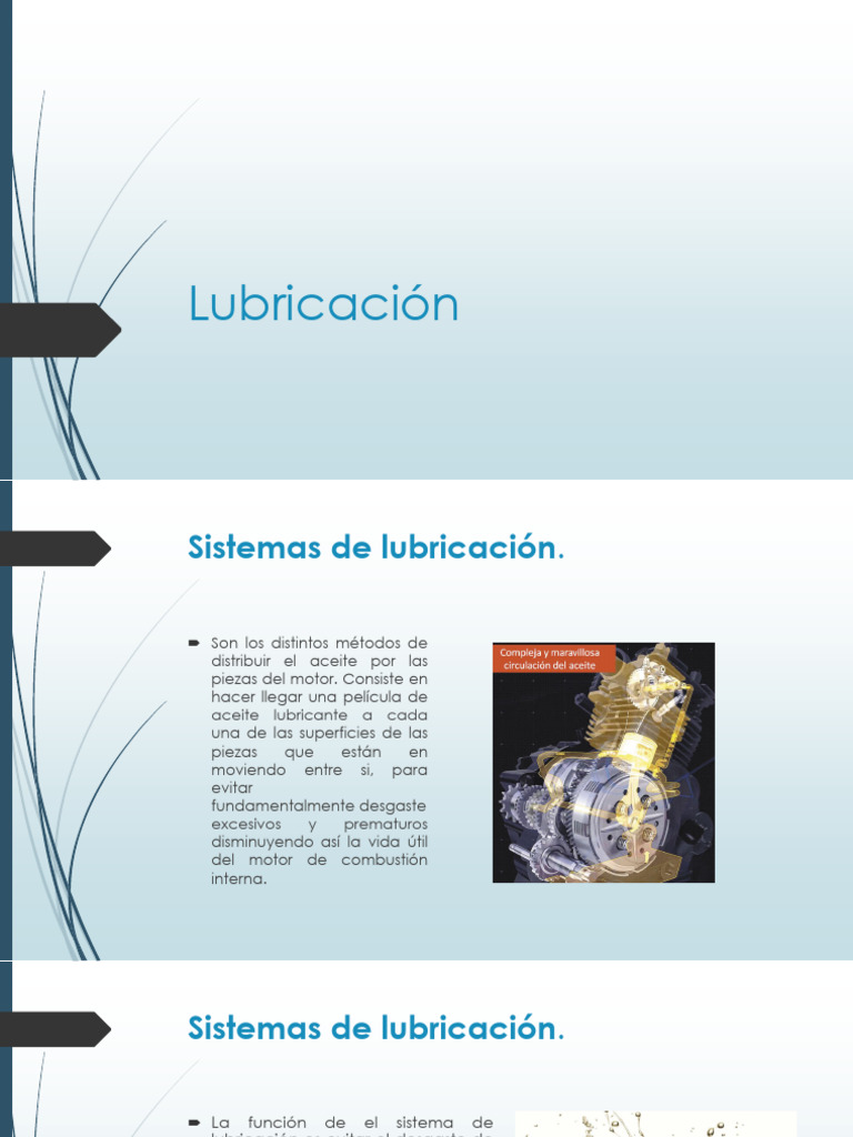 5 - Sistemas de Lubricación | PDF