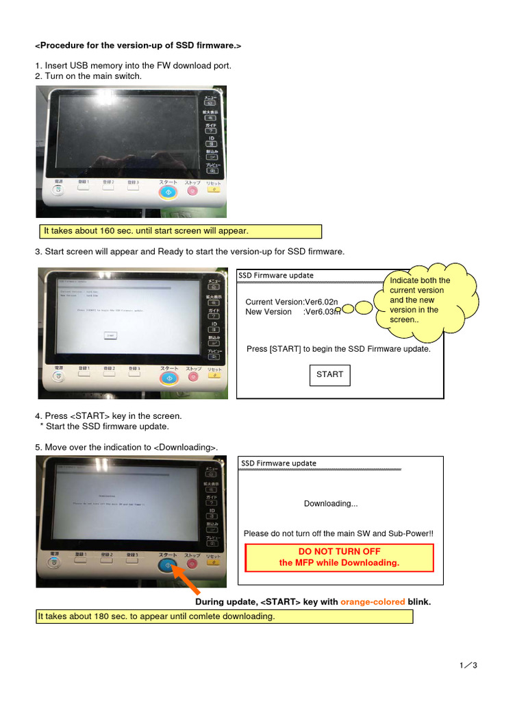 Procedure For The Update of SSD Firmware - 2 | PDF | Solid State Drive | Computing