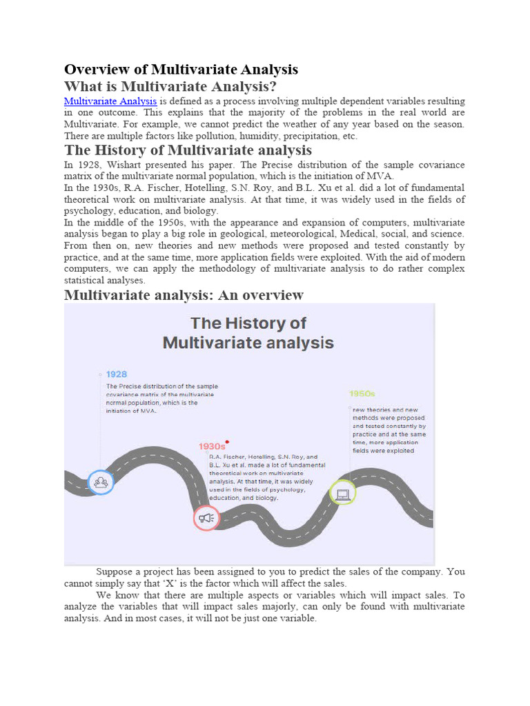 Multivariate Analysis Pdf Dependent And Independent Variables