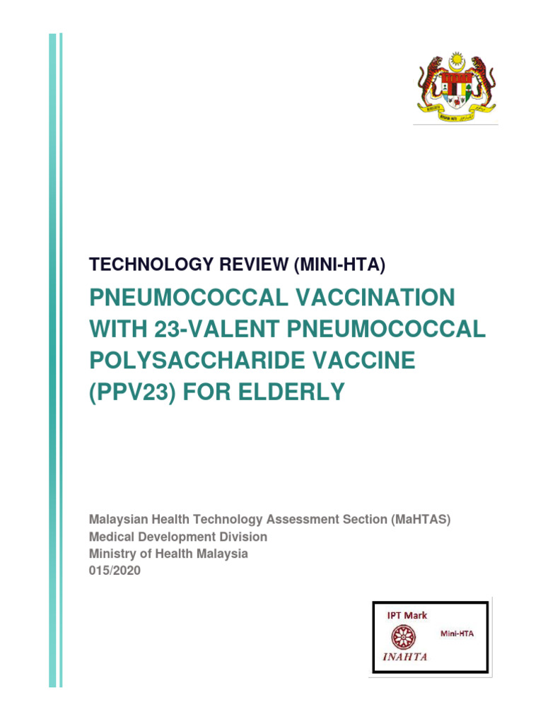 PPV23 Vaccine Review for Elderly | PDF | Self-Improvement | Science ...