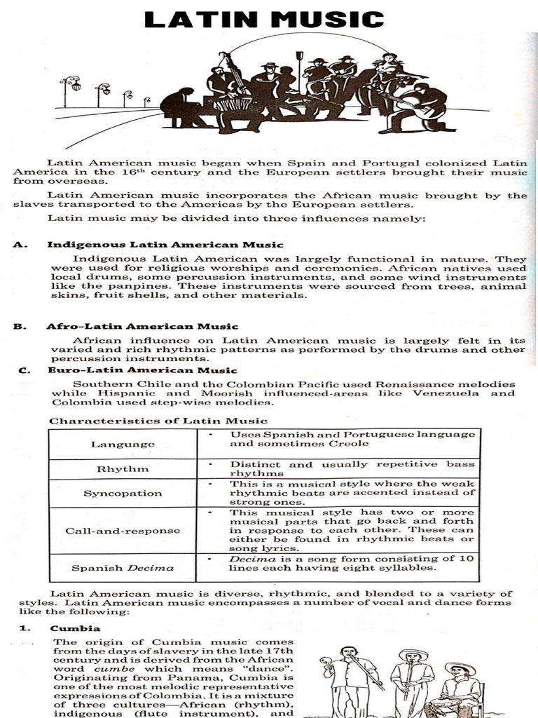 Lesson 2 Latin Music | PDF