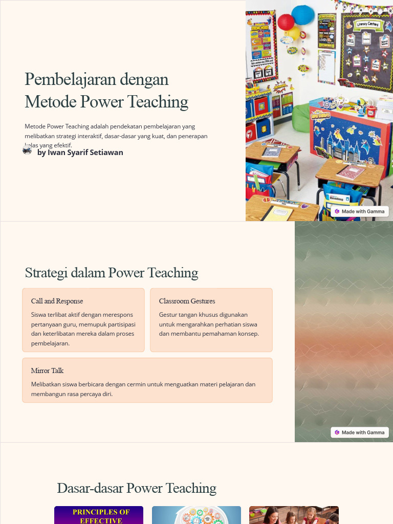 Pembelajaran Dengan Metode Power Teaching | PDF