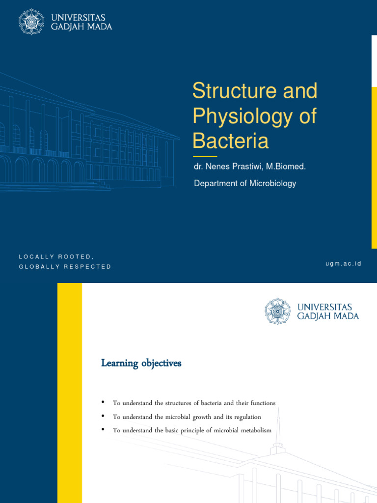 Lecture 23-Structure and Physiology of Bacteria-Dr. Nenes Prastiwi, M.biomed (2023) | PDF ...
