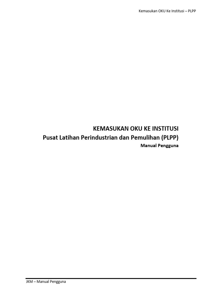 Ejkmfasaiii Manual Oku-It Plpp-Internal Piii | PDF