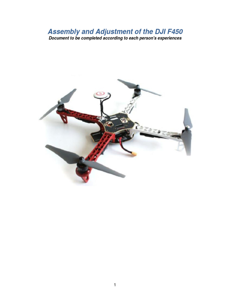 En-Montage Et Réglage Du DJI F450 | PDF | Unmanned Aerial Vehicle ...