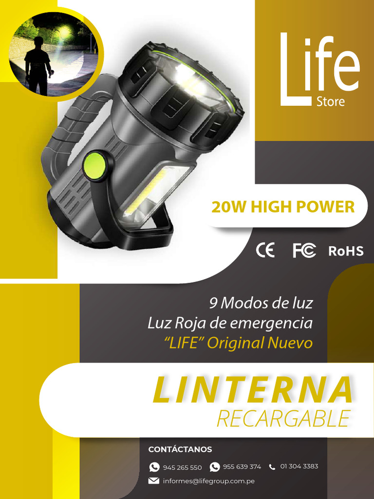 Ll-hp-20w Linterna Life 20w | PDF | Tecnología