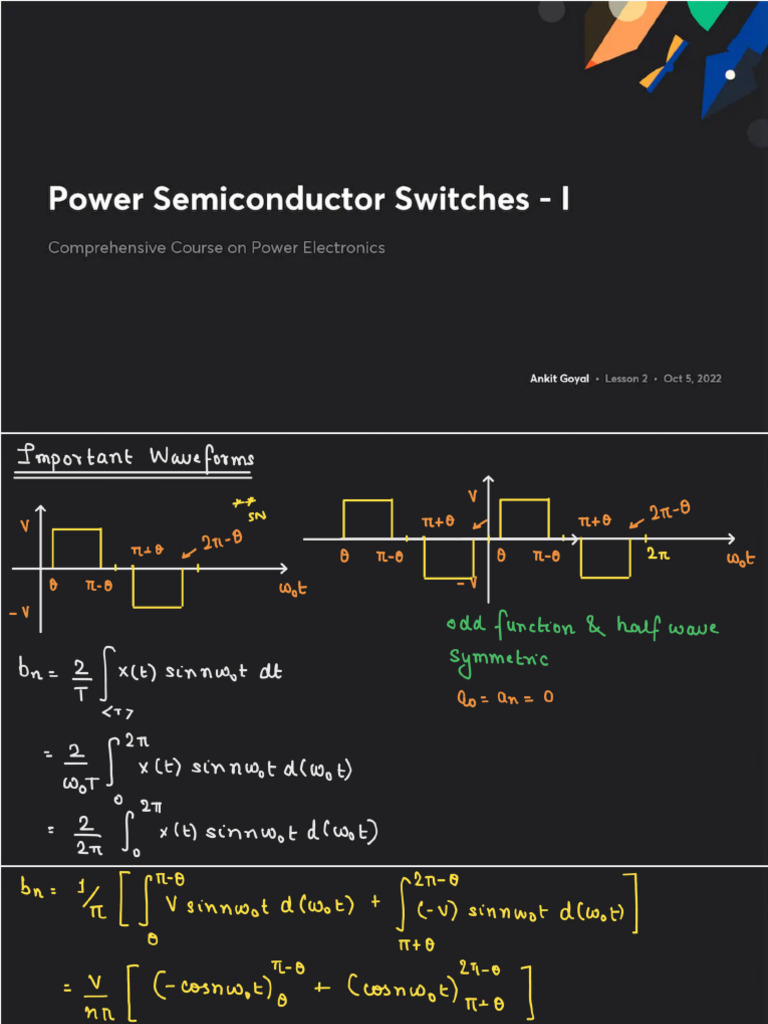 02power Semiconductor Switches I With Anno | PDF