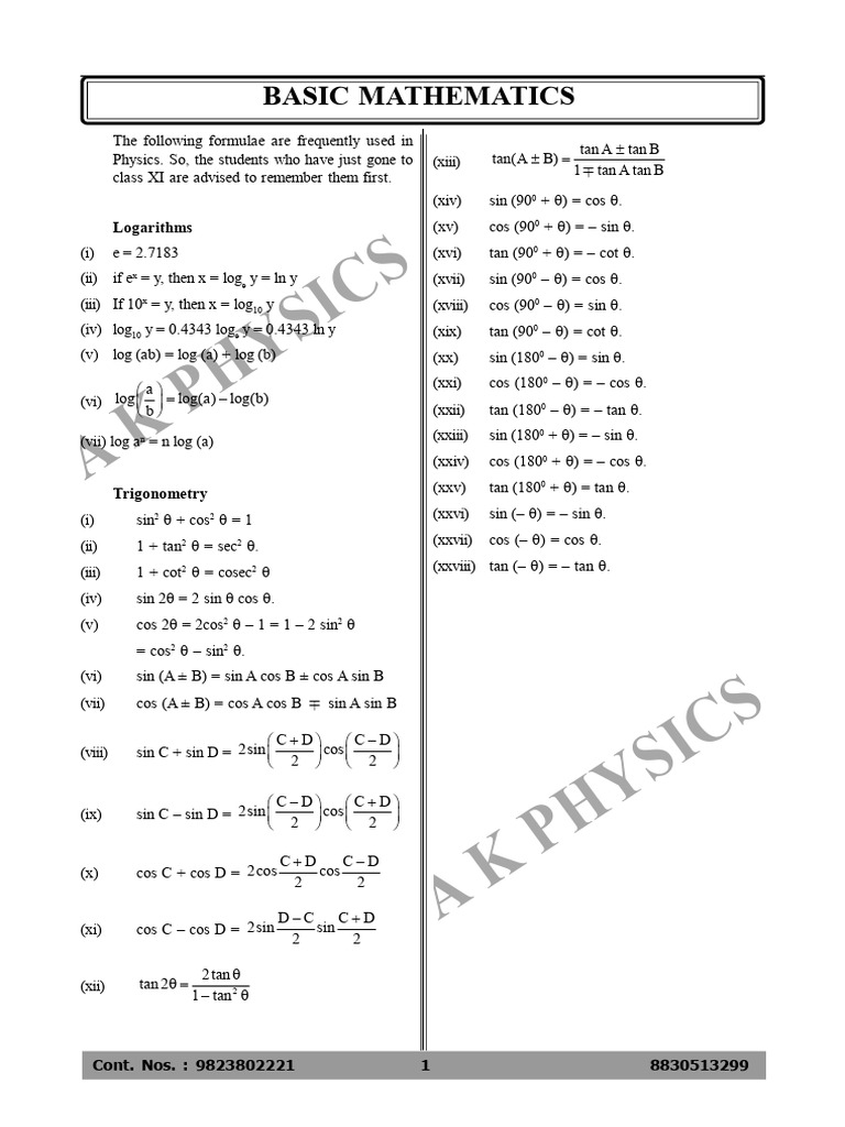 Basic Mathematics. | PDF | Teaching Methods & Materials