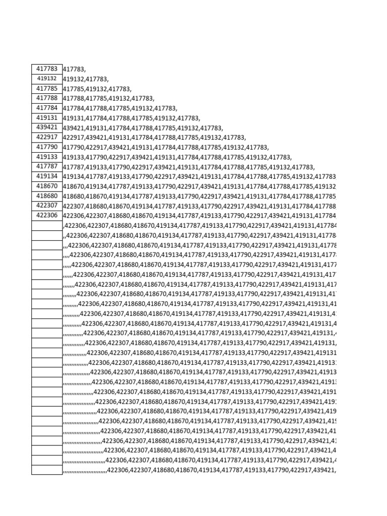 Numeric Data Sequence Analysis | PDF
