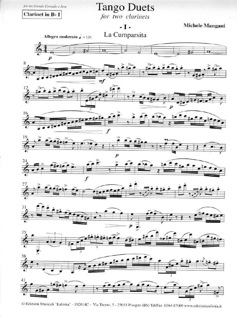 TANGO DUETS Michele Mangani | PDF