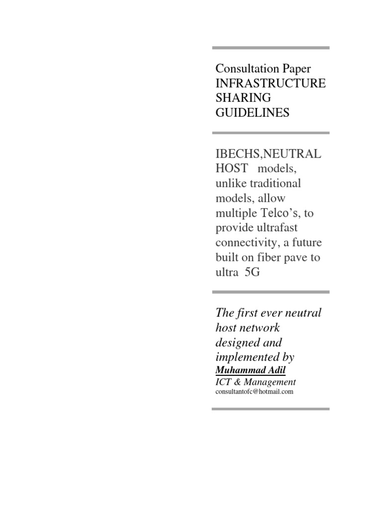 IBECHS Neutral Host Fiber Network Guide | PDF | Home & Garden | Computers