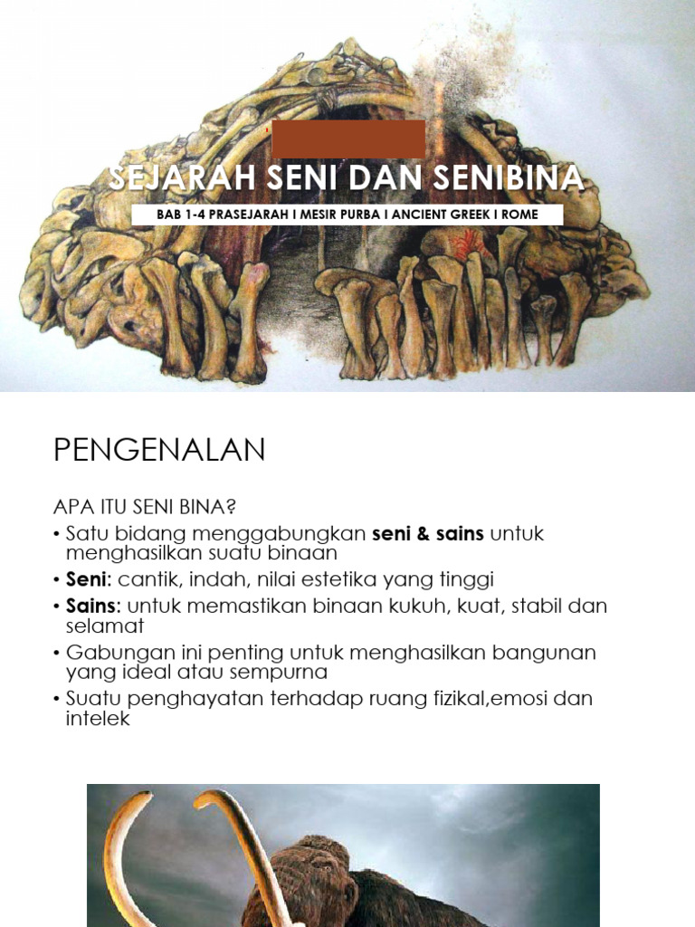SENI BINA - Prasejarah Mesir Greek Roman | PDF