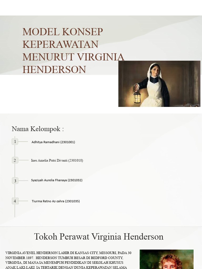 Tokoh Perawat Virginia Henderson | PDF