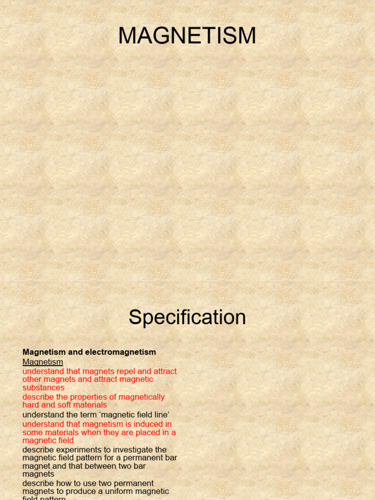 Form 2 11 Magnetism | PDF | Magnet | Magnetism