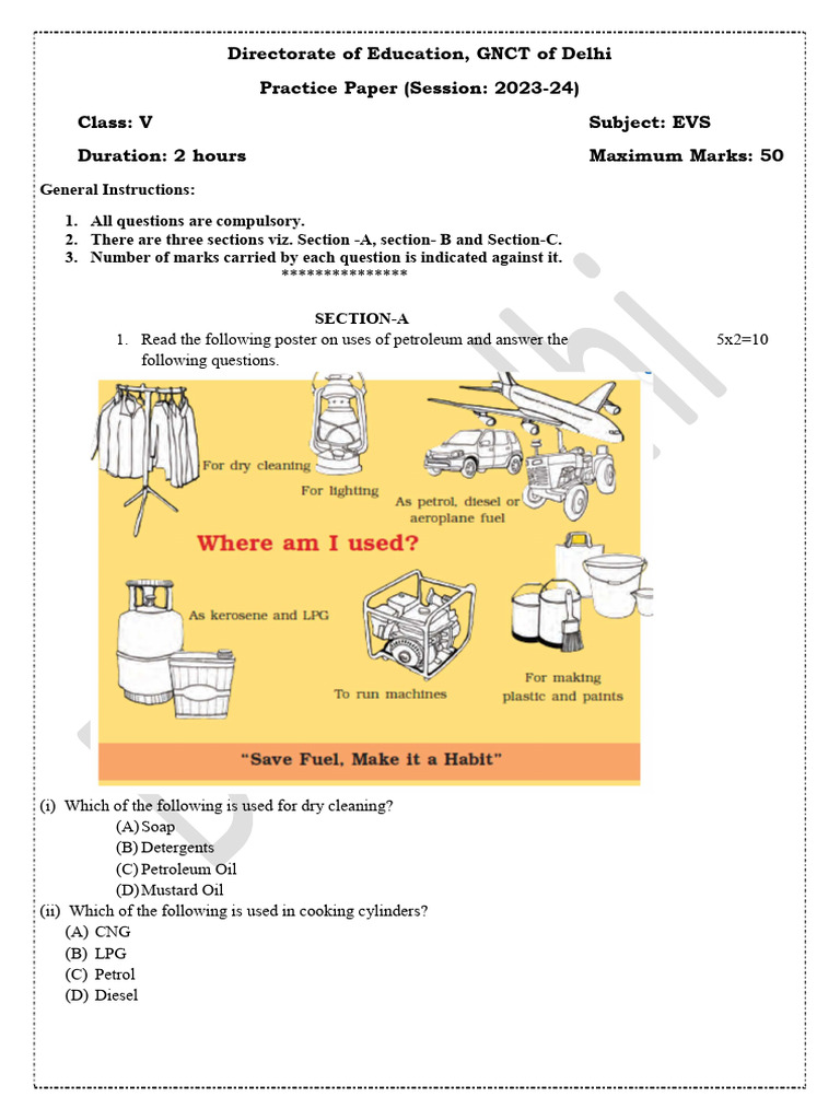 5 Evs Eng PP 2023 24 1 | PDF | Oil | Fuels