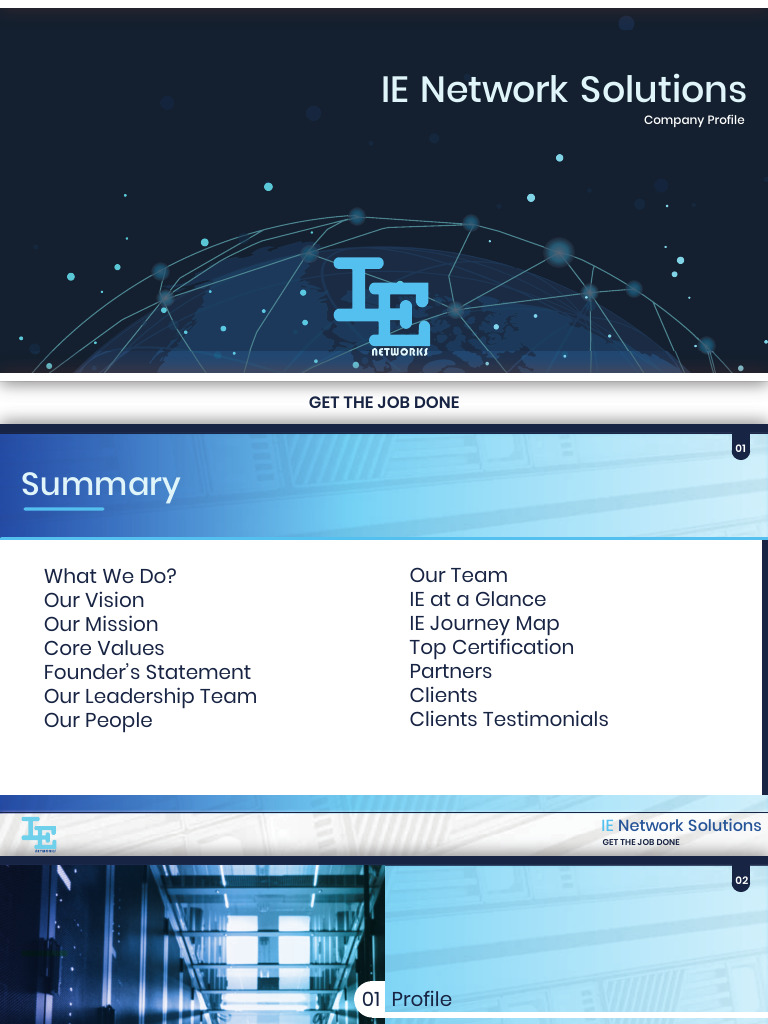 IE Network Solutions Company Overview | PDF | Cloud Computing ...