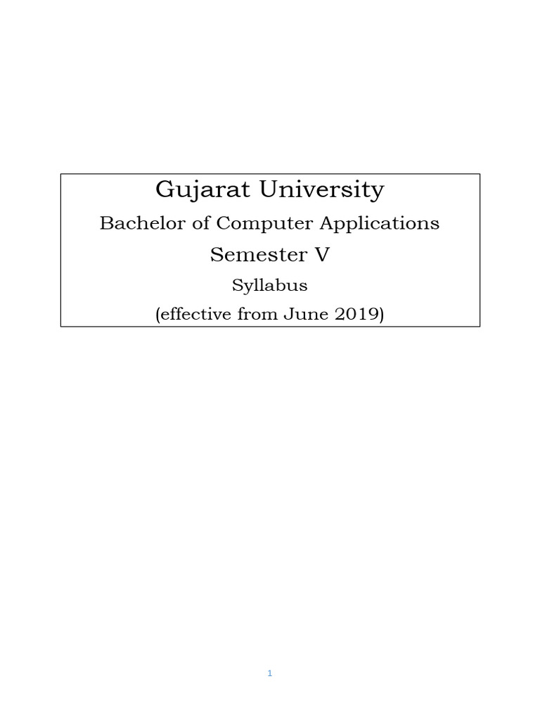 BCA Semester 5 2019 | PDF | Method (Computer Programming) | Inheritance ...