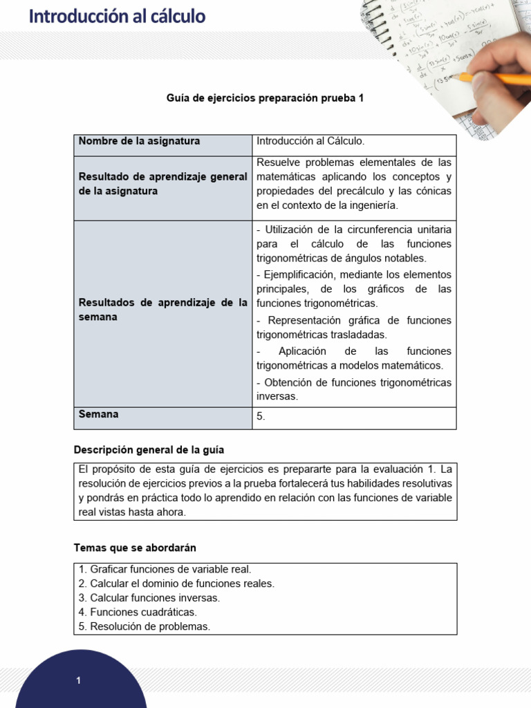 ejemplos de ejercicio introduccion al Calculo | PDF