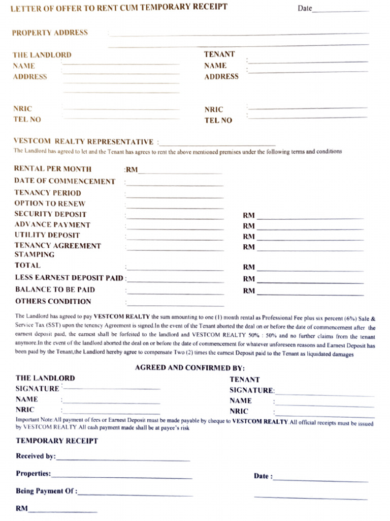 Booking Receipt | PDF