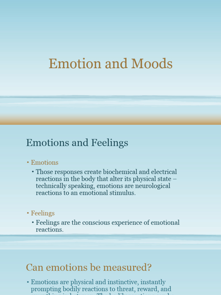 Emotion and Moods | PDF | Emotions | Mental Health