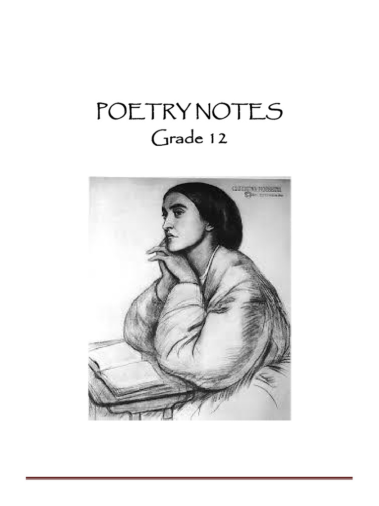 Gr12ehl Poetry Notes | PDF
