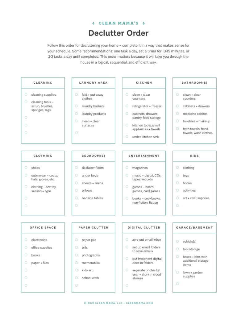 Home Decluttering Guide | PDF
