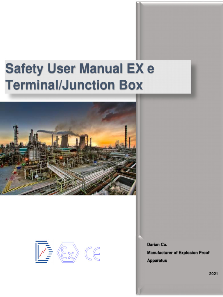 Explosion-Proof Junction Box Manual | PDF | Screw | Secondary Sector Of The Economy