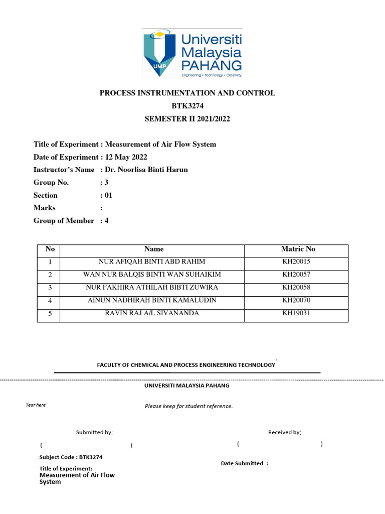 Air Flow Measurement Experiment | PDF | Flow Measurement | Mechanical Engineering