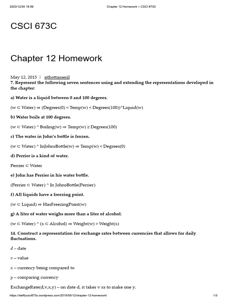 10-1chapter 12 Homework - CSCI 673C | PDF | Teaching Methods & Materials