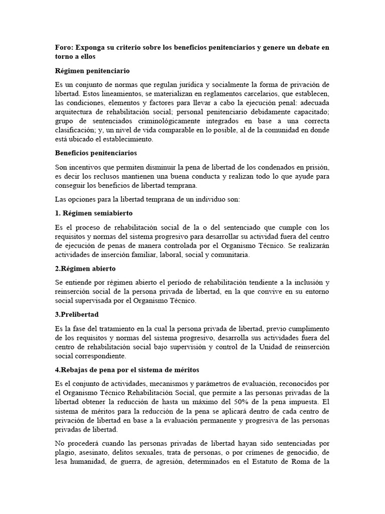 Ejecucion de Penas | PDF | Castigos | Prisión