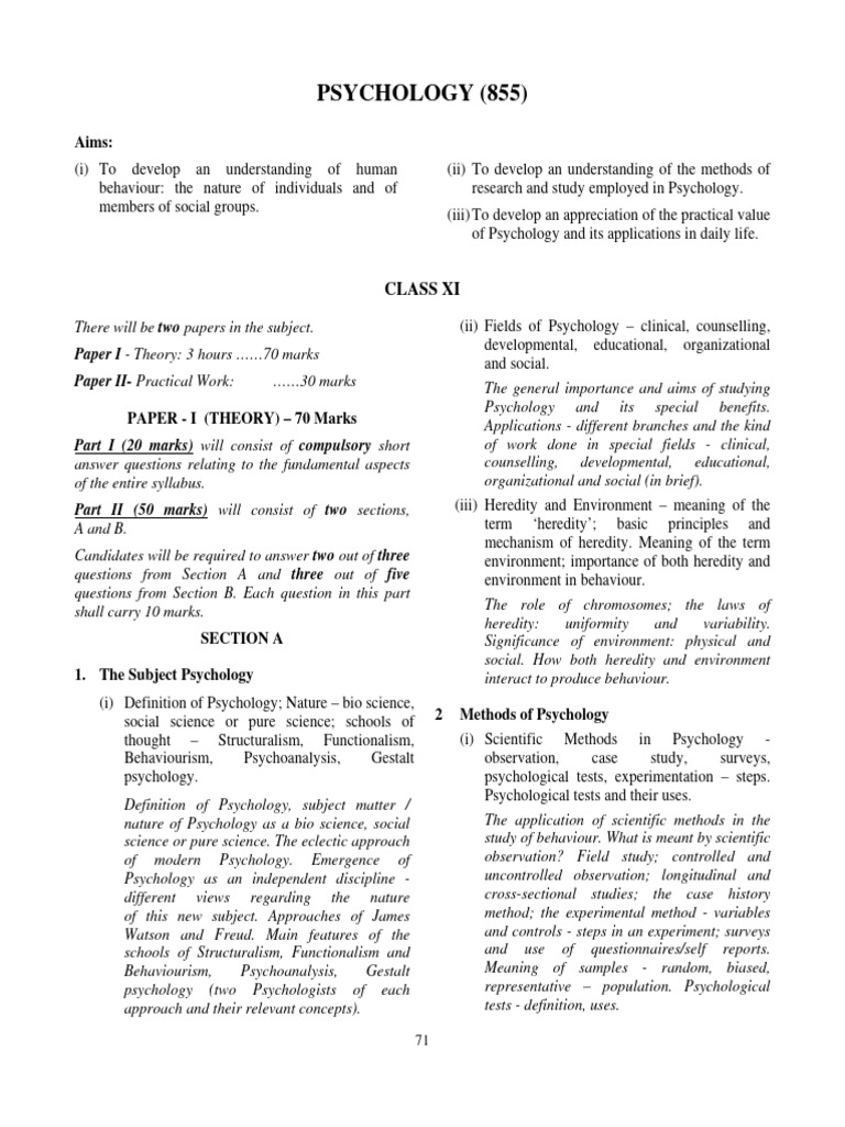 ISC Psycholog | PDF | Psychotherapy | Psychology