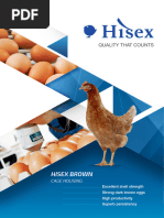 Hisex Brown Layer Management Guide | PDF | Selective Breeding | Chicken