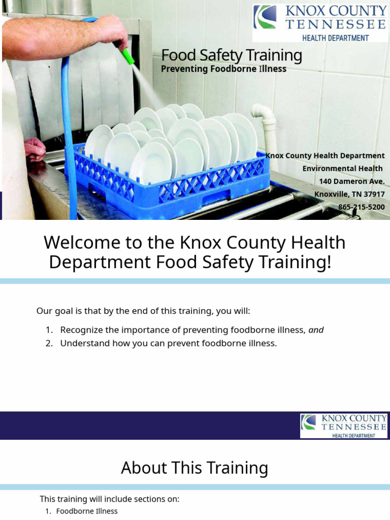 Food Safety Training | PDF