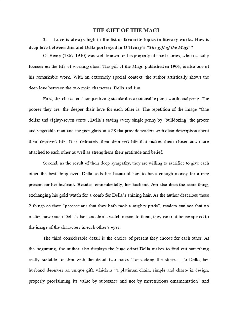 The Gift of The Magi | PDF