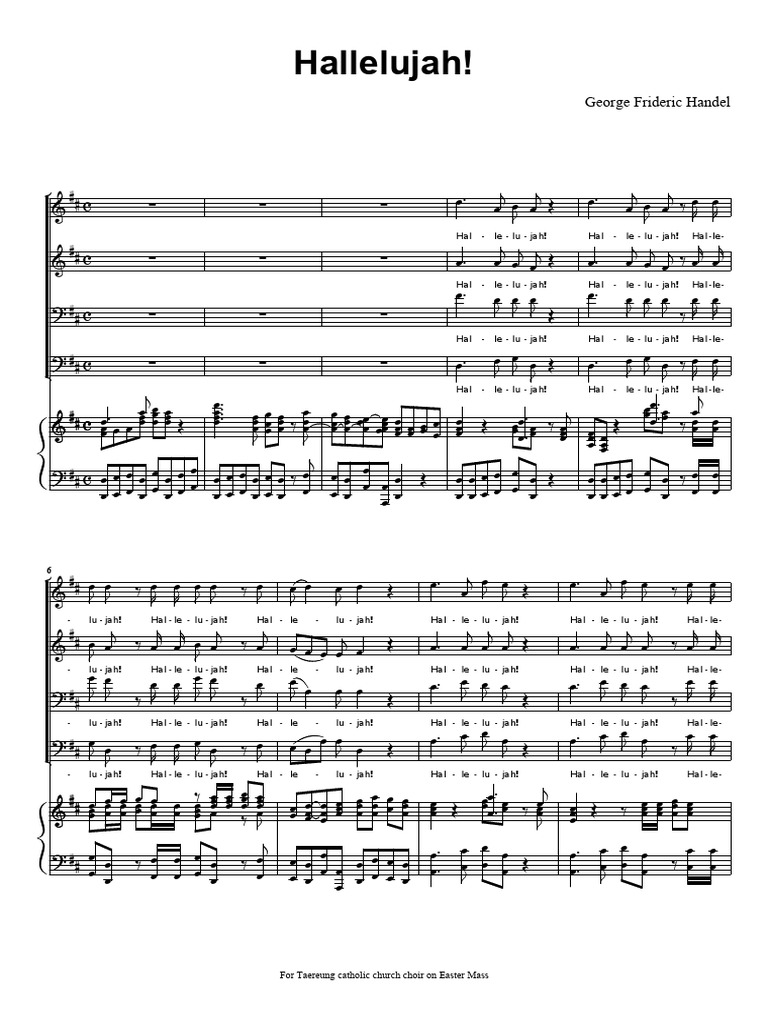 Hallelujah! - G.F.Handel | PDF