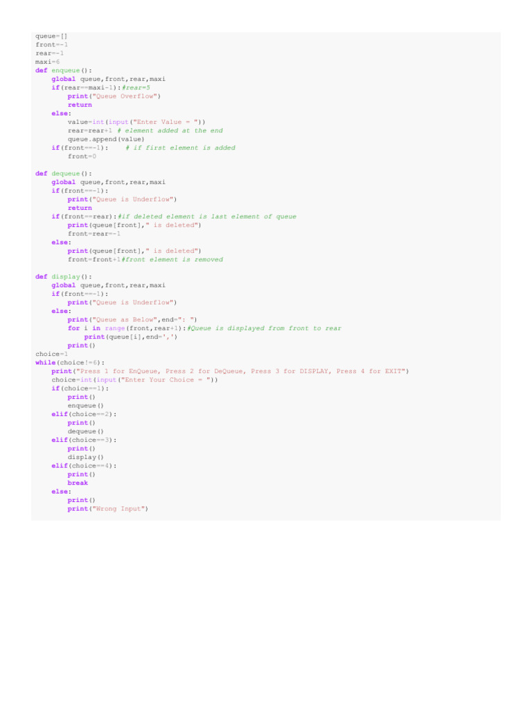Queue PDF