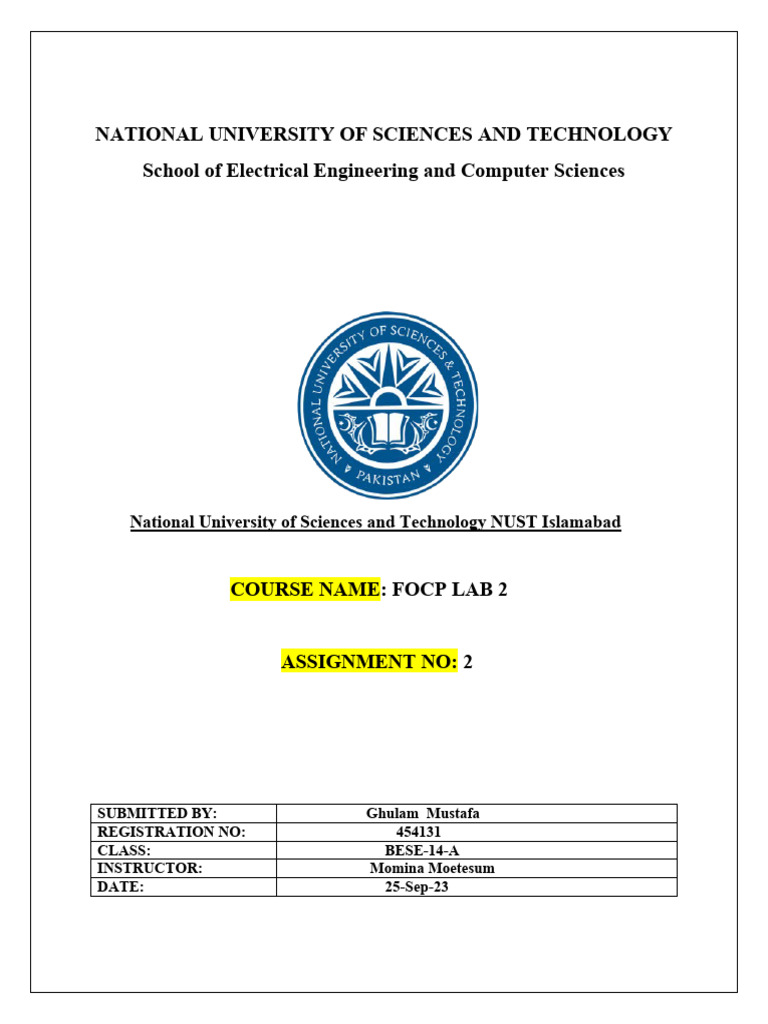 Assignment No 2 | PDF
