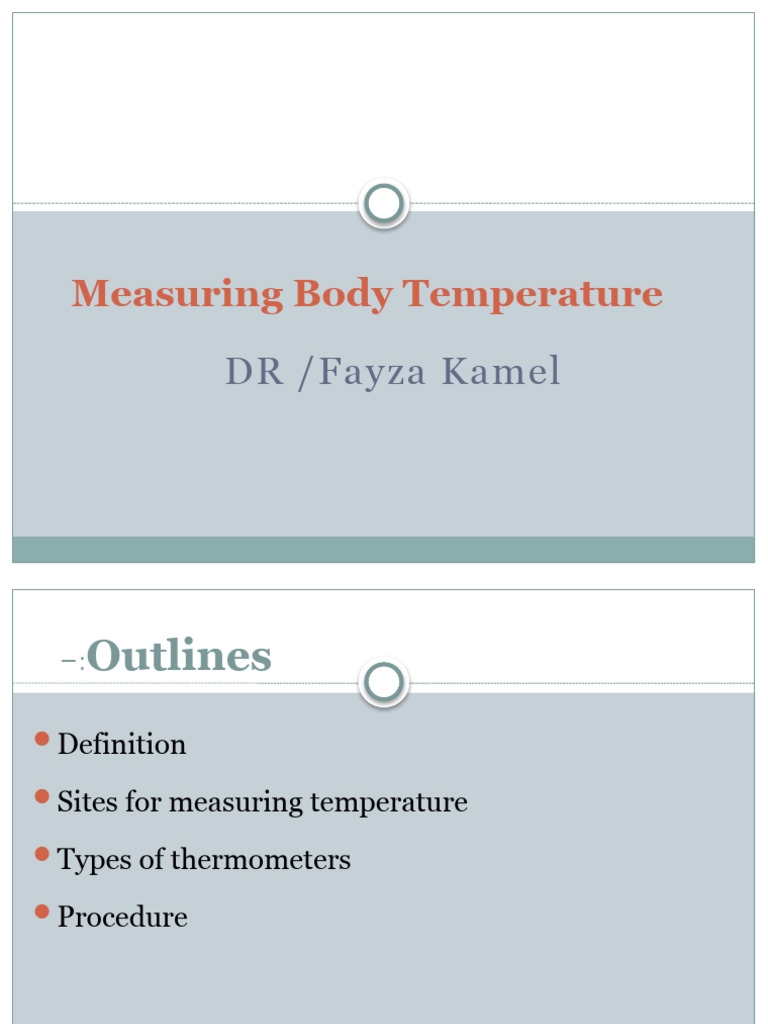 Measuring Body Temperature | PDF