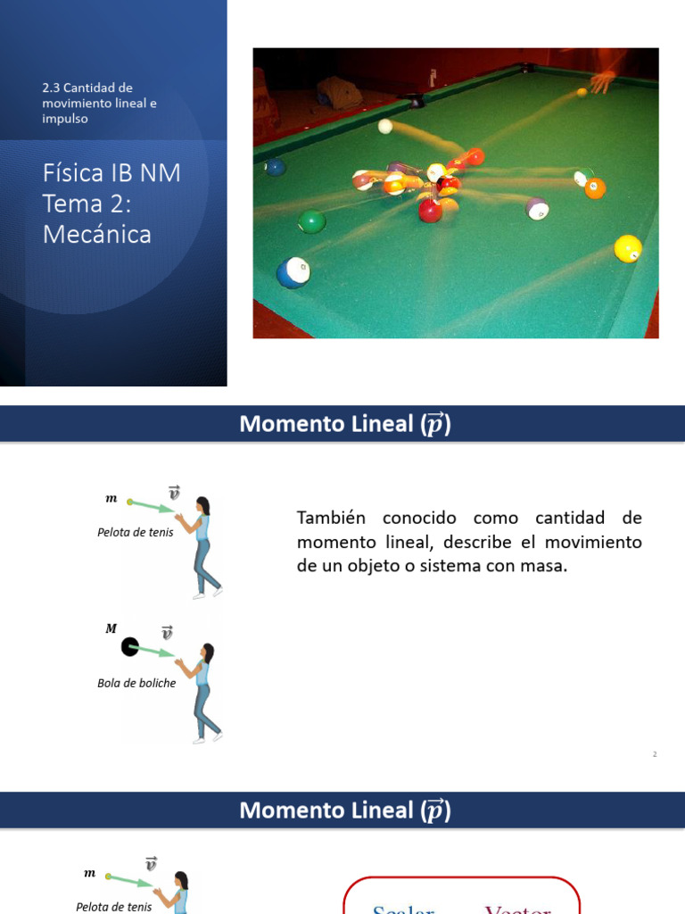 Cantidad de Movimiento e Impulso | PDF | Impulso | Cantidades fisicas