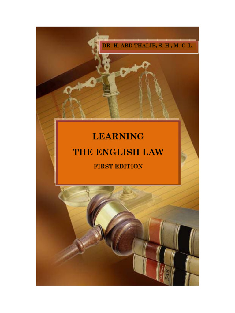 Learning The English Law | PDF | Political Science | Ethical Principles