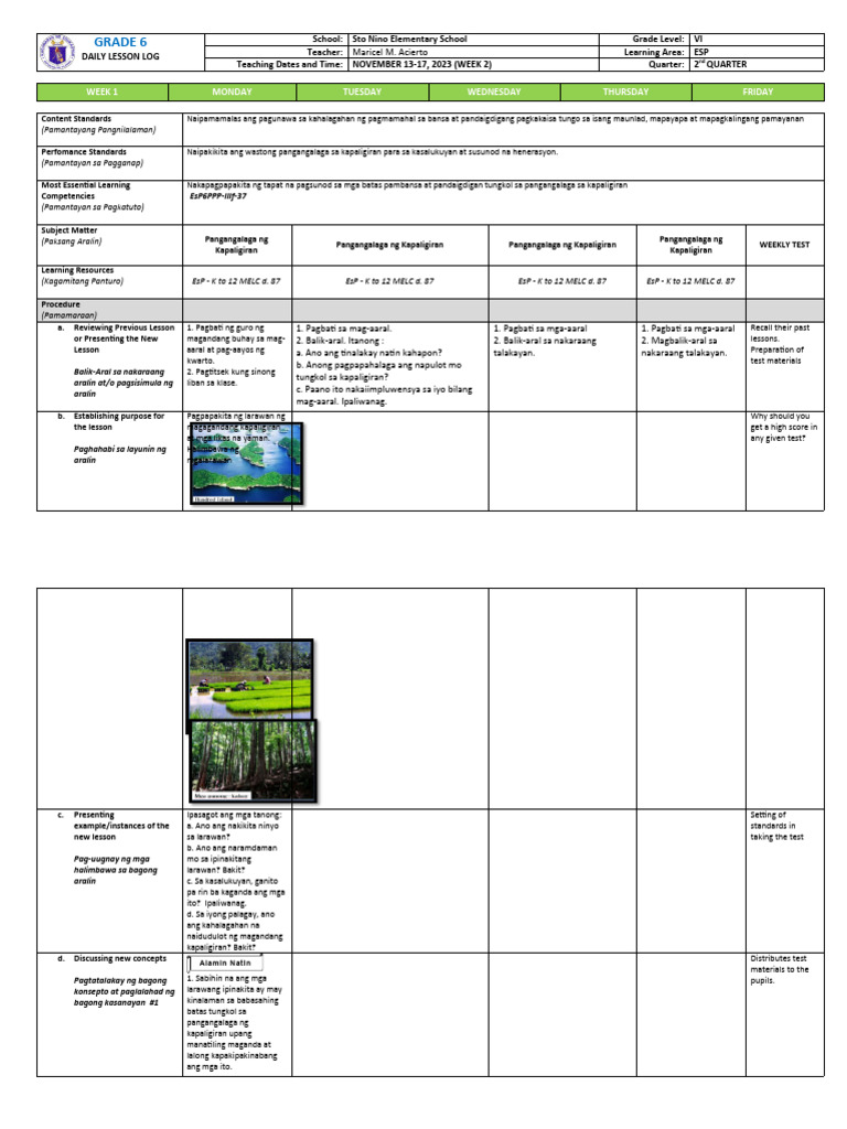 DLL Esp6 Week 3 | PDF